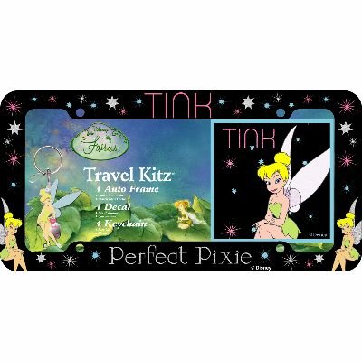 Disney Fairies Chroma/ Tink Tinker bell Travel Kitz Auto frame keychain set
