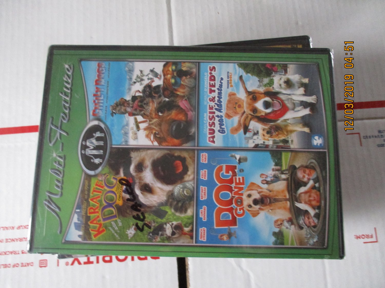 Four Movies-Karate Dog-Chilly Dogs-Dog Gone & Aussie and Ted's Great ...