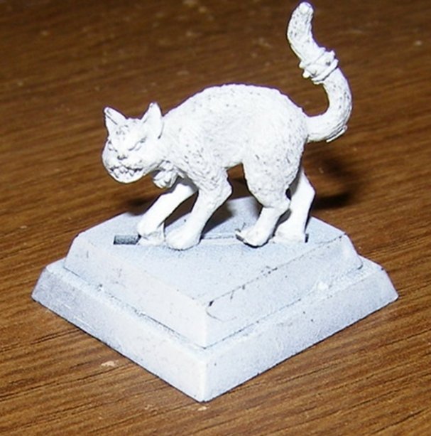 Reaper Warhammer large cat 25-28mm familiar figure pewter w/ base