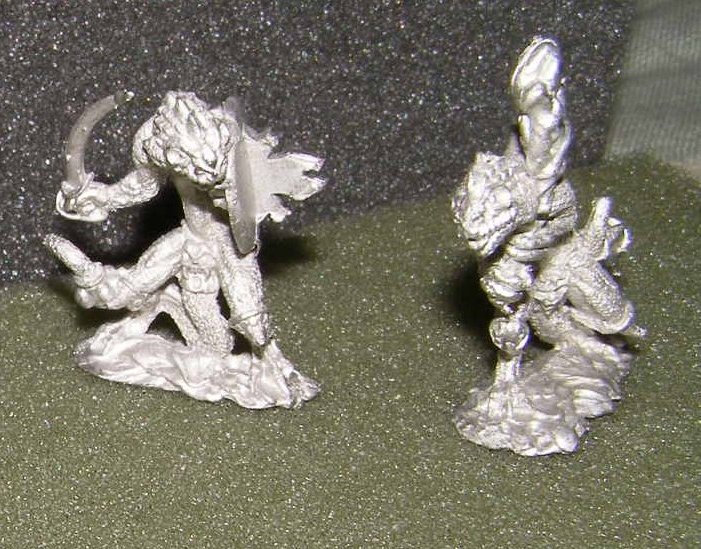 Grenadier Models Horrors of the Marsh Lizardmen unpainted x2