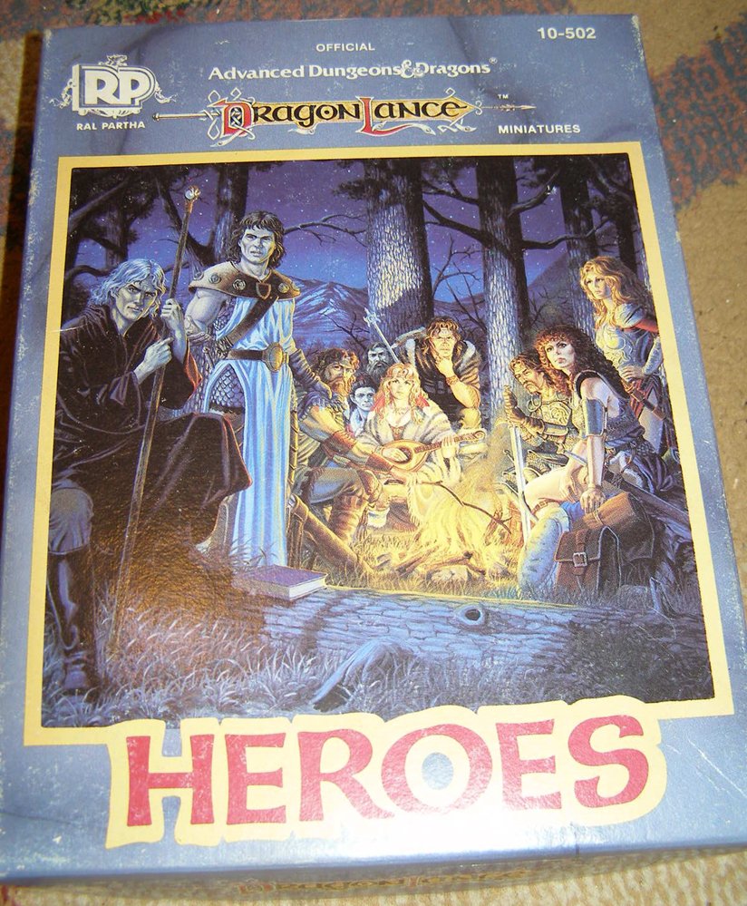 Ral Partha Dragonlance Heroes box set complete / painted 10-502