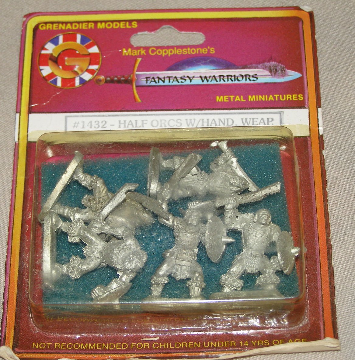 Grenadier Models Fantasy Warriors Half Orcs MIP #1432