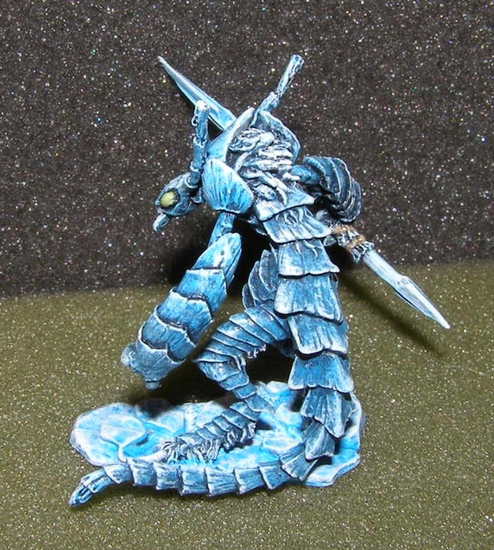 Reaper Dark Heaven painted Ice Devil Gelugon 28mm D&D 03769 pewter