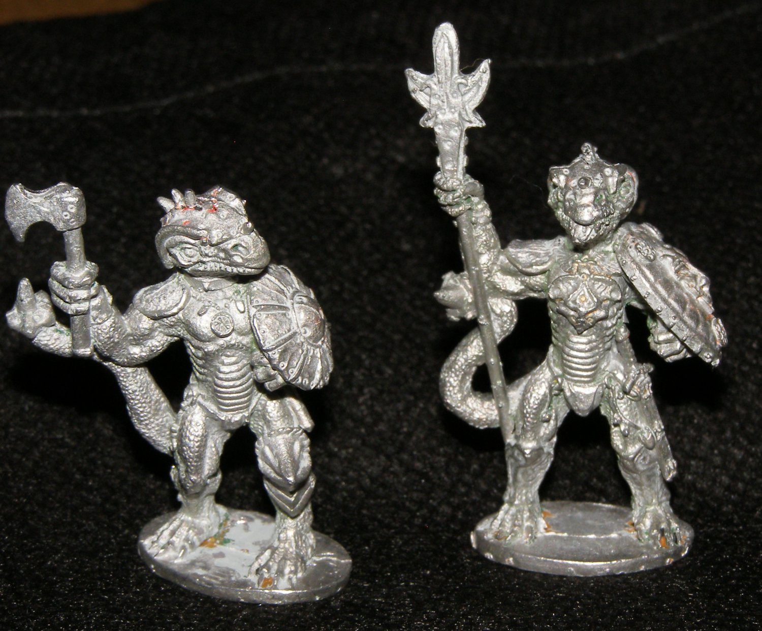 Grenadier x2 Lizardmen fantasy lords lead AD&D gaming lizardman 25mm