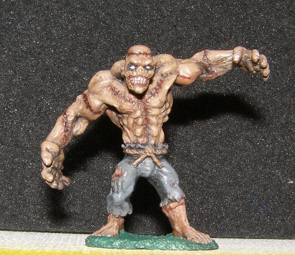 Reaper painted Flesh Golem Frankenstein 28mm AD&D monster