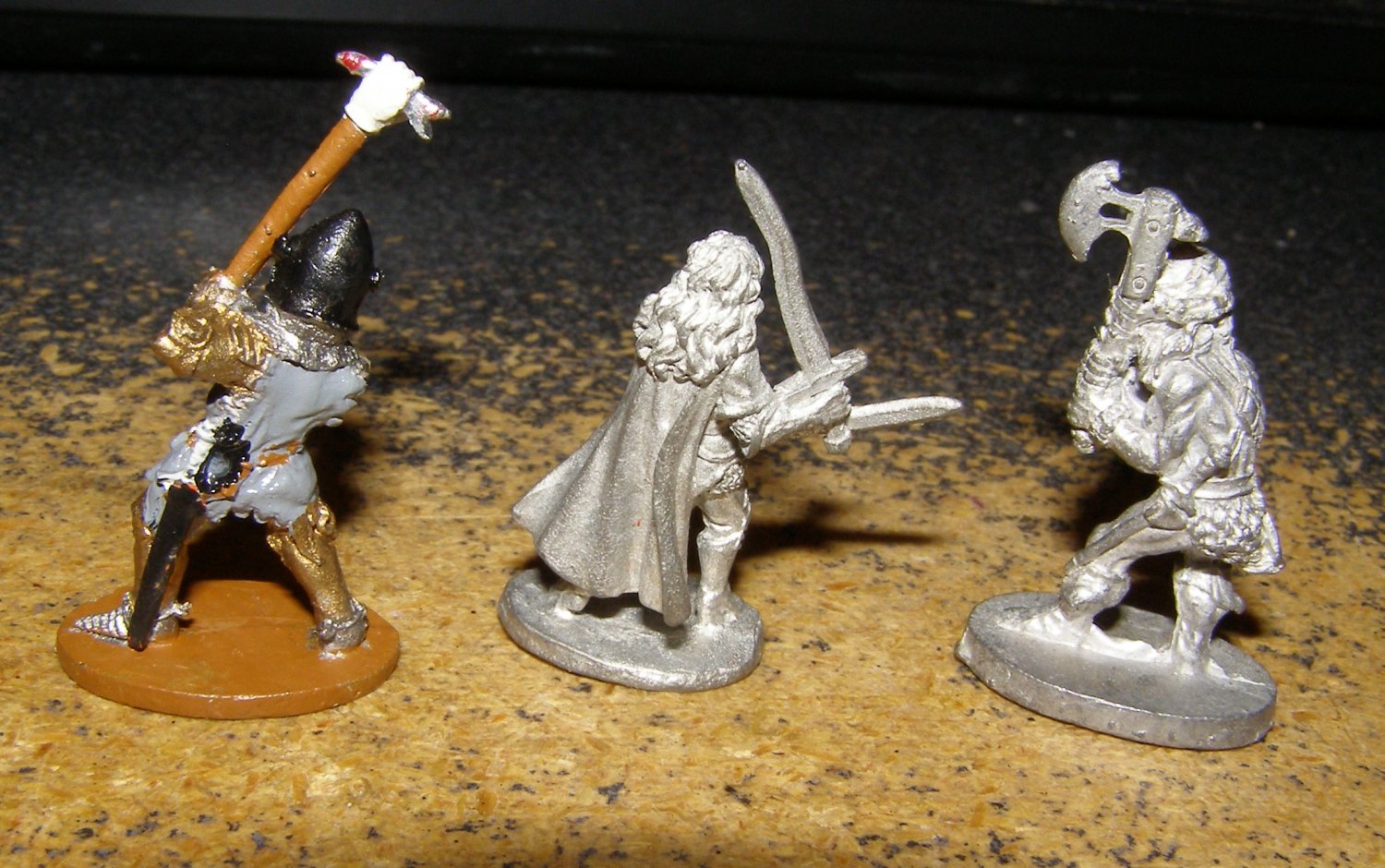 Grenadier Fantasy lords Fighter / Knight 25mm D&D figures x3