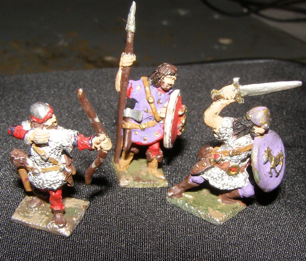 Elan Merch painted Rohirrim fighters 25mm LOTR Rohan figures