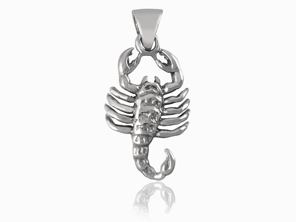 925 Sterling Silver Zodiac Star Sign SCORPIO Scorpion Animal Horoscope ...