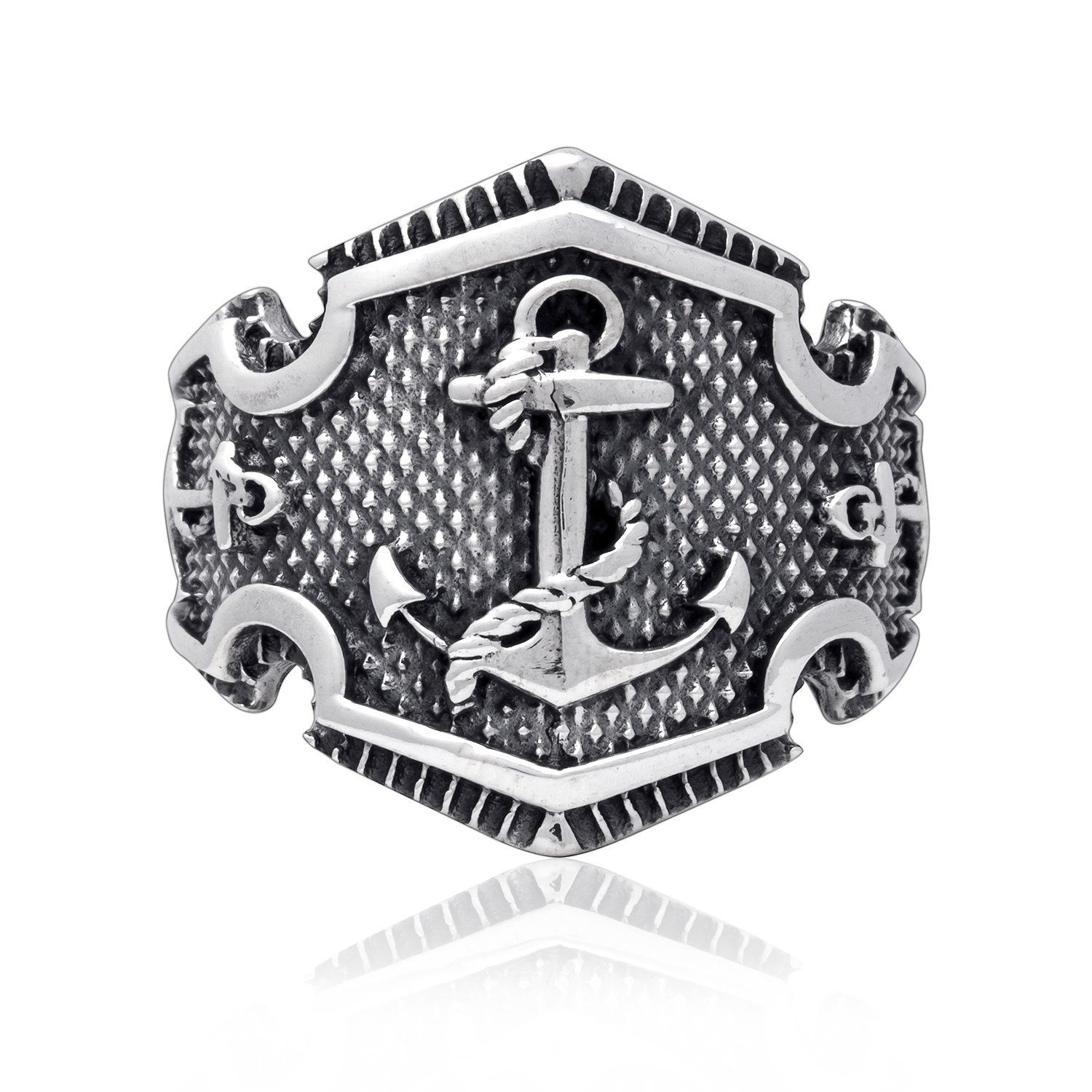 925 Sterling Silver Vintage Anchor Nautical Rope Sailor Ship Boat ...