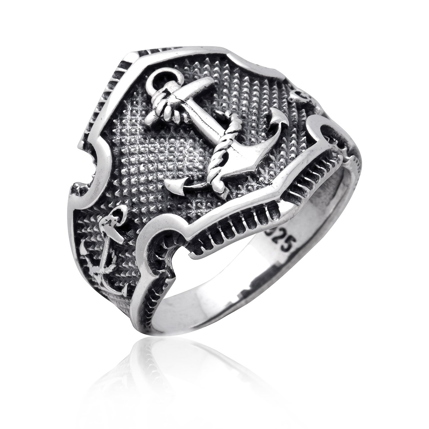 925 Sterling Silver Vintage Anchor Nautical Rope Sailor Ship Boat ...