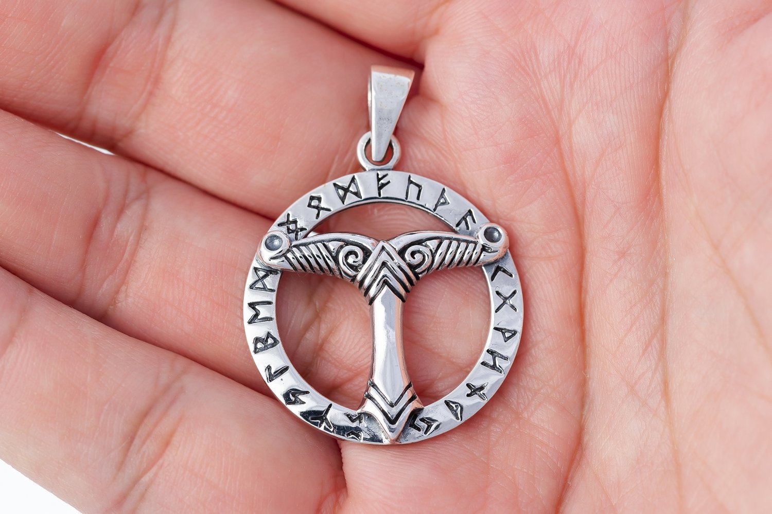 925 Sterling Silver Germanic Irminsul Sacral Pillar Saxon Viking Norse ...