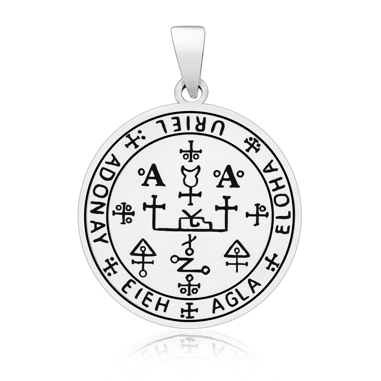 925 Sterling Silver Sigil of Archangel Uriel Protection Talisman ...