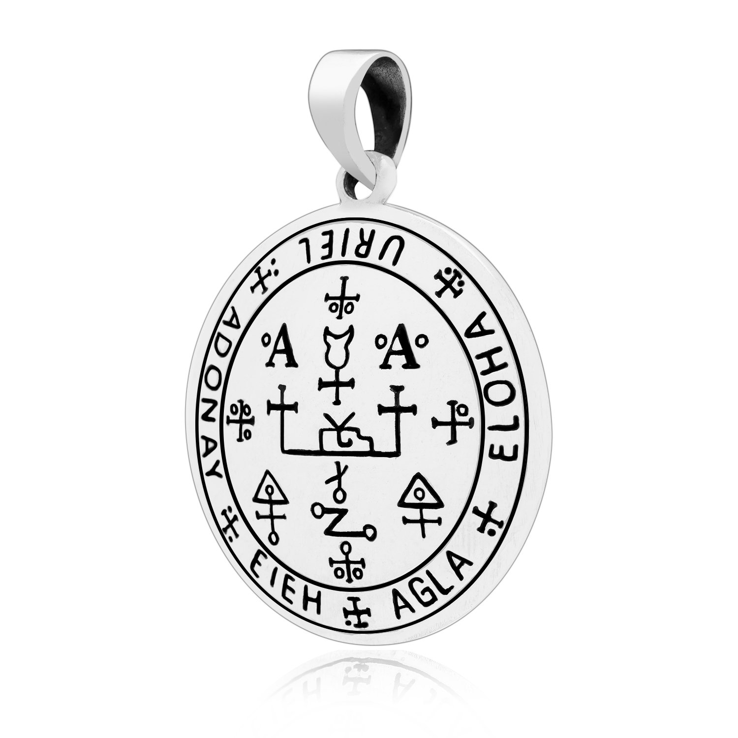 925 Sterling Silver Sigil of Archangel Uriel Protection Talisman ...