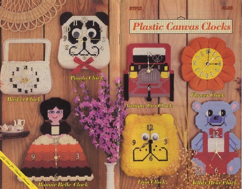 Annie's Attic Plastic Canvas Clocks Patterns 87P15