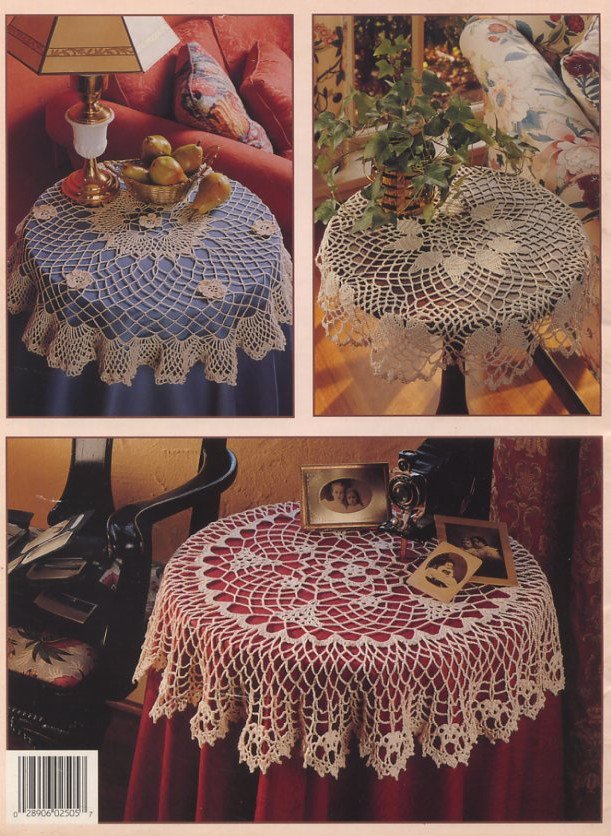 Heirloom Table Toppers - Leisure Arts Crochet Leaflet 2505