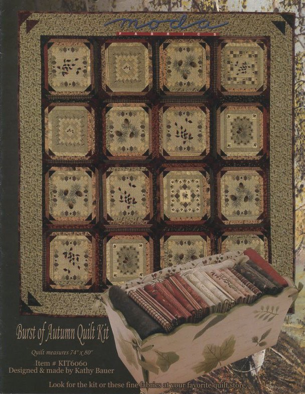 Burst of Autumn Quilt by Kathy Bauer Pattern Leaflet