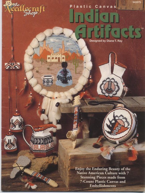 Plastic Canvas Indian Artifacts Patterns - The Needlecraft Shop 943375