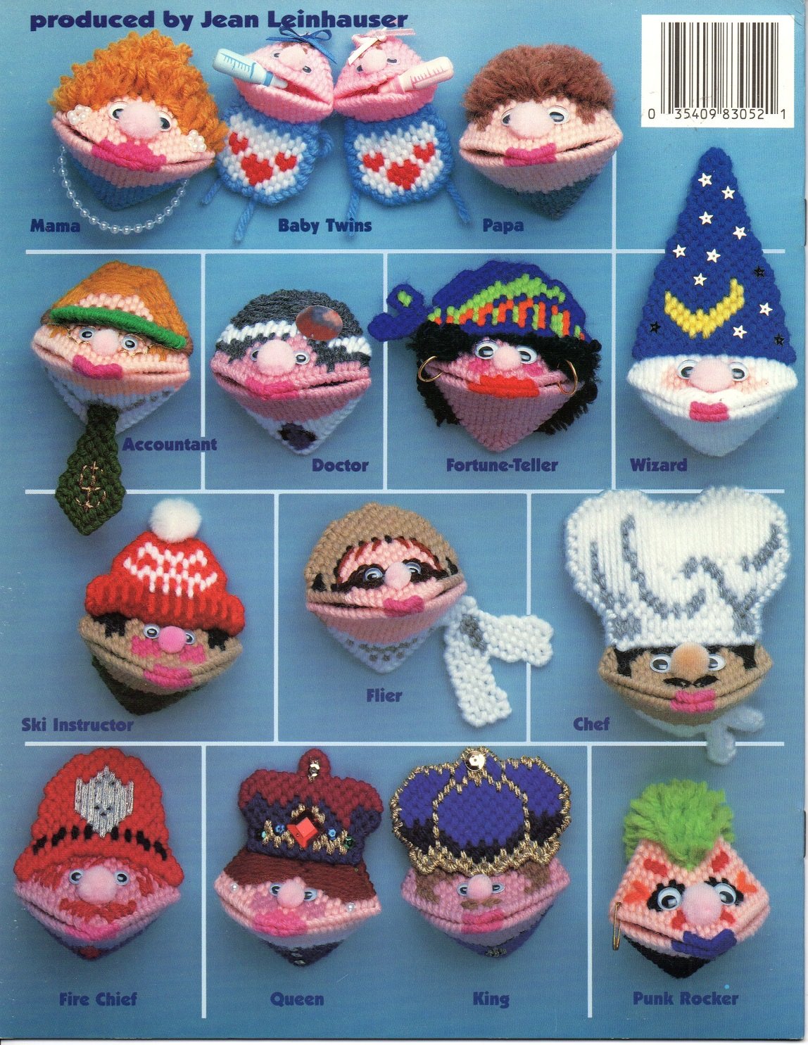 Plastic Canvas Squeezum Folks Pattern - American School of Needlework 3052