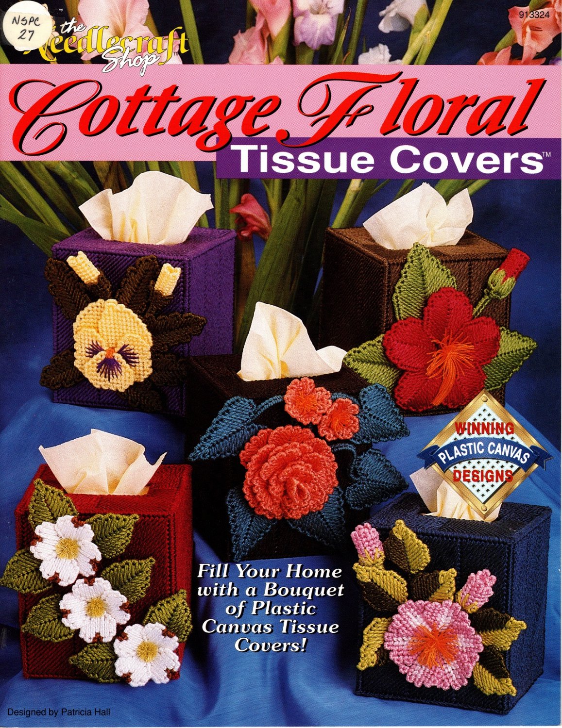 Cottage Floral Tissue Covers Patterns - The Needlecraft Shop 913324