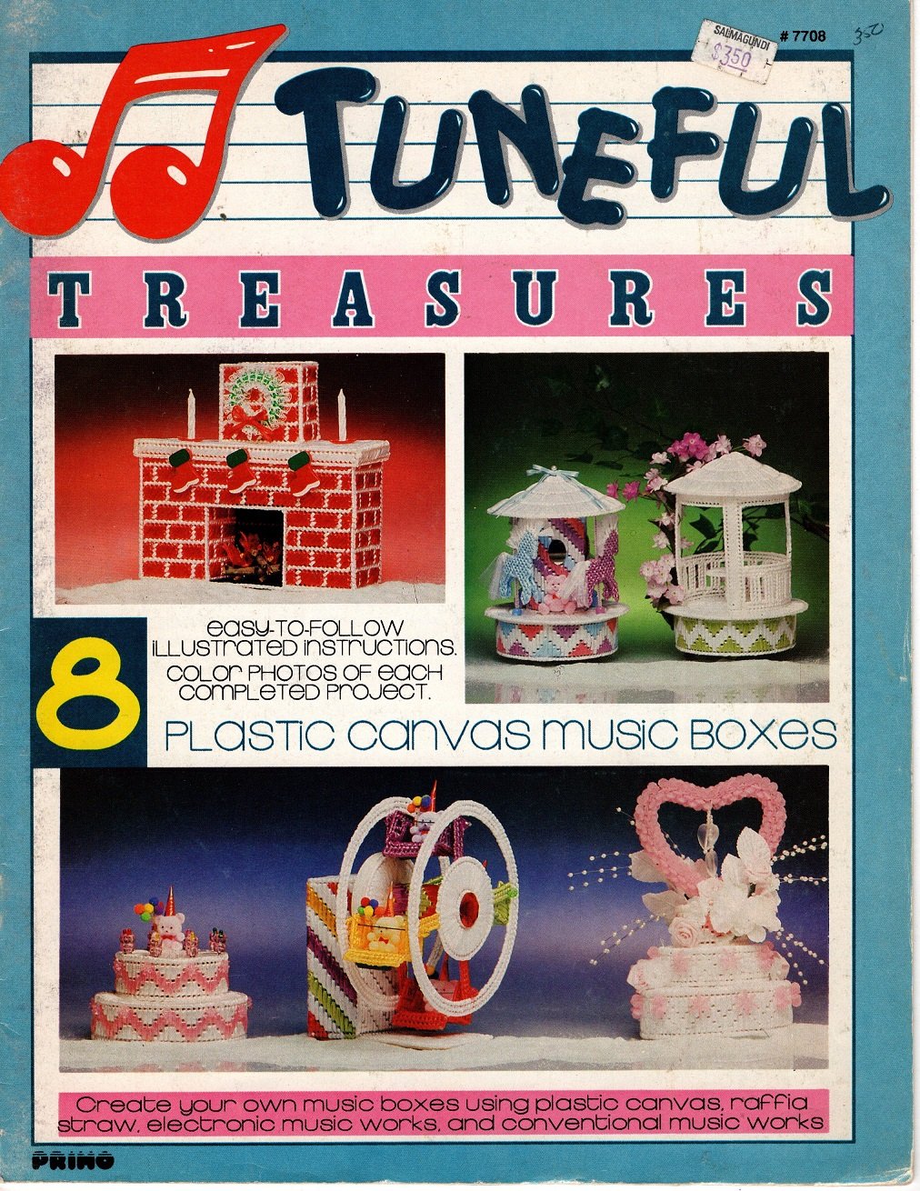 Tuneful Treasures Plastic Canvas Music Boxes Patterns - Primo #7708