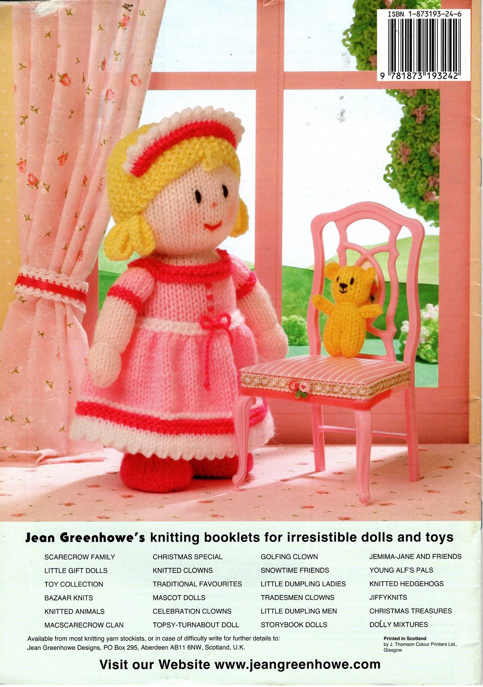 Jean Greenhowe's Dolly Mixtures Knit Doll Patterns - Jean Greenhowe ...