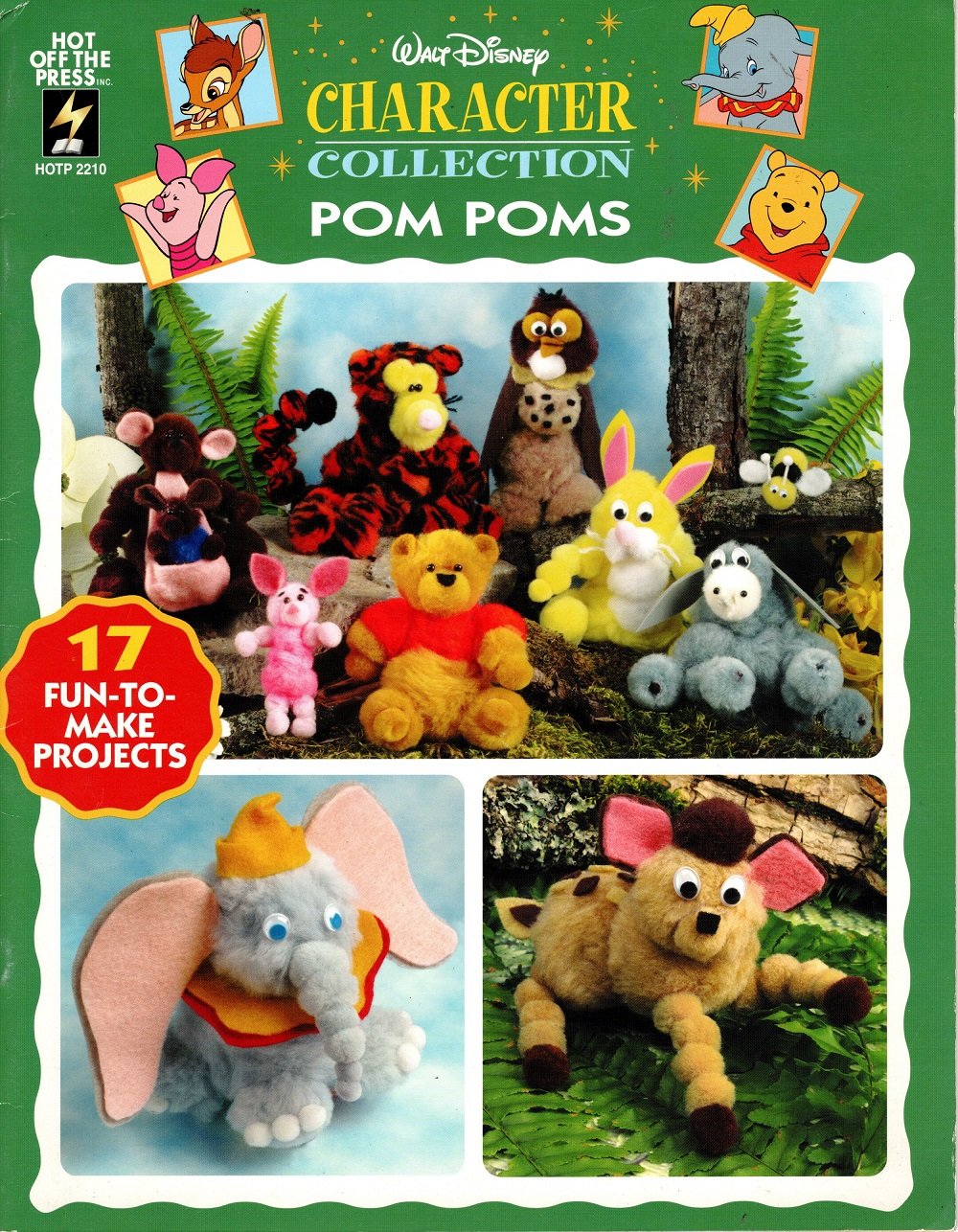 Walt Disney Character Collection Pom Poms Pattern Book - Hot Off the ...