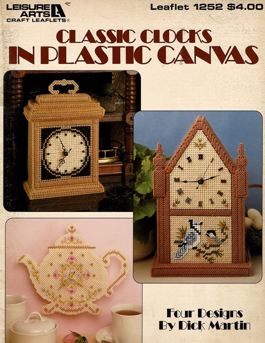 Classic Clocks in Plastic Canvas Pattern Book - Leisure Arts Leaflet 1252