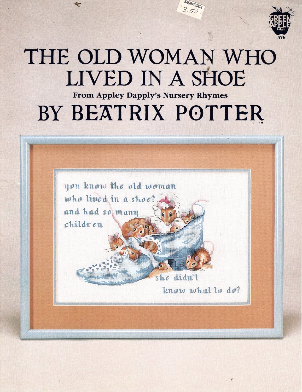 Beatrix Potter Counted Cross Stitch Pattern/The Old Woman Who Lived in ...
