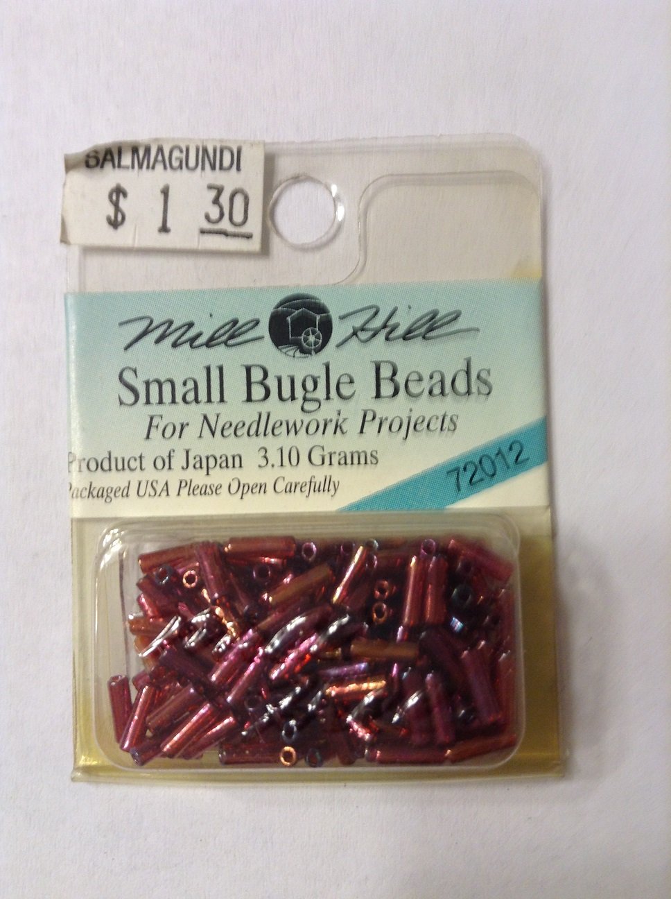 Mill Hill 72012 Royal Plum Small Bugle Beads - 6mm Long