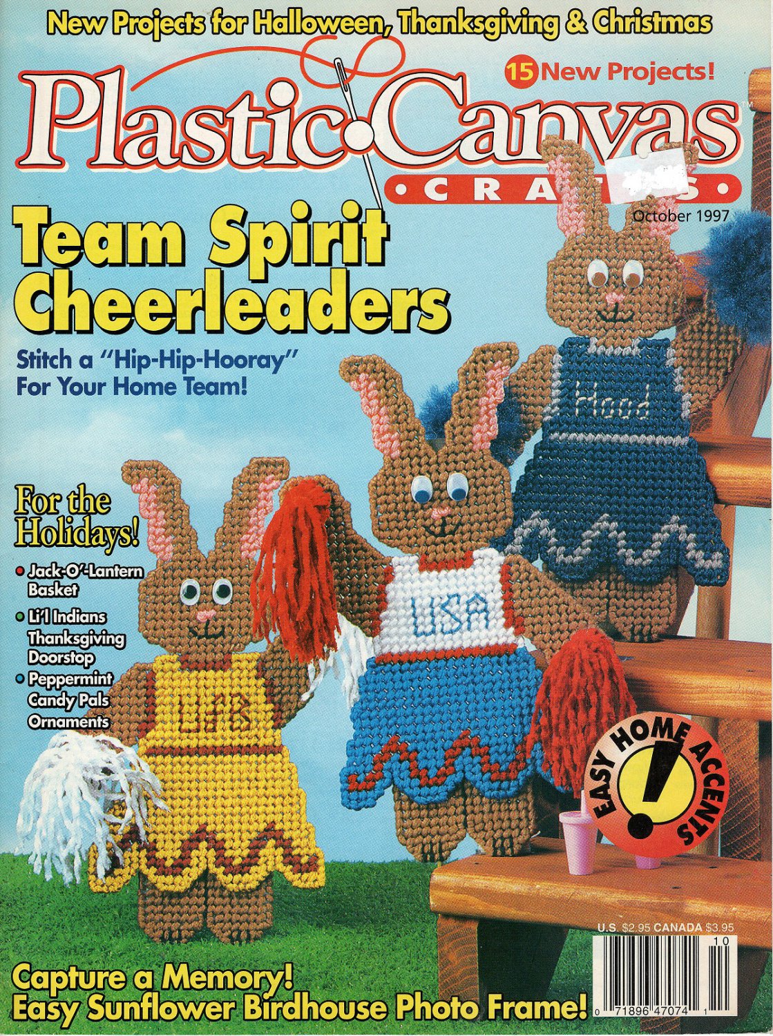 Plastic Canvas Crafts Magazine - October 1997 - Volume 5 Number 5