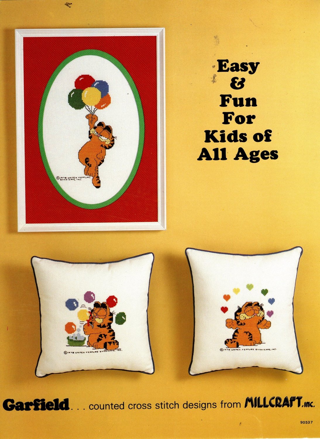 Garfield ..Not Just for Kids! Cross Stitch Pattern - Millcraft Inc GCSB ...
