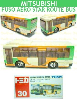 Tomy Tomica Diecast : #30 Mitsubishi Fuso Aero Star Route Bus