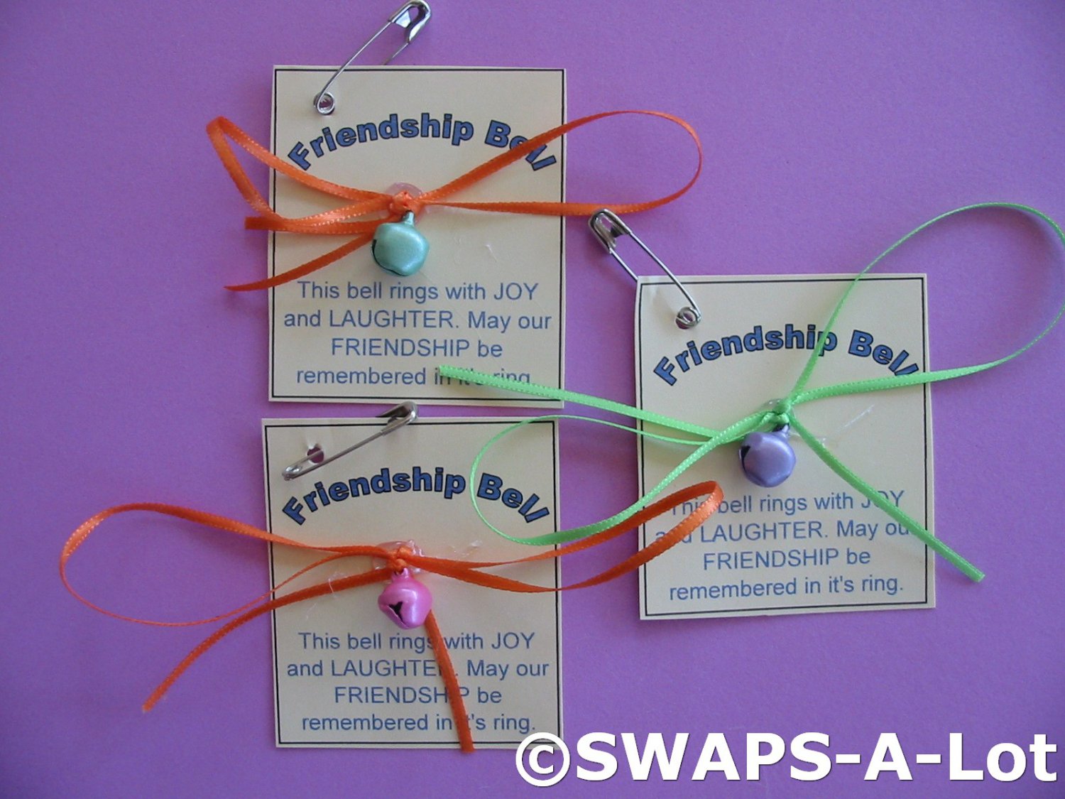 Mini Friendship Bell SWAPS Kit for Girl Kids Scout makes 25
