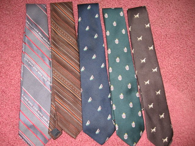 Strawbridge Lot Of 5 Cravat Tie Bow Necktie