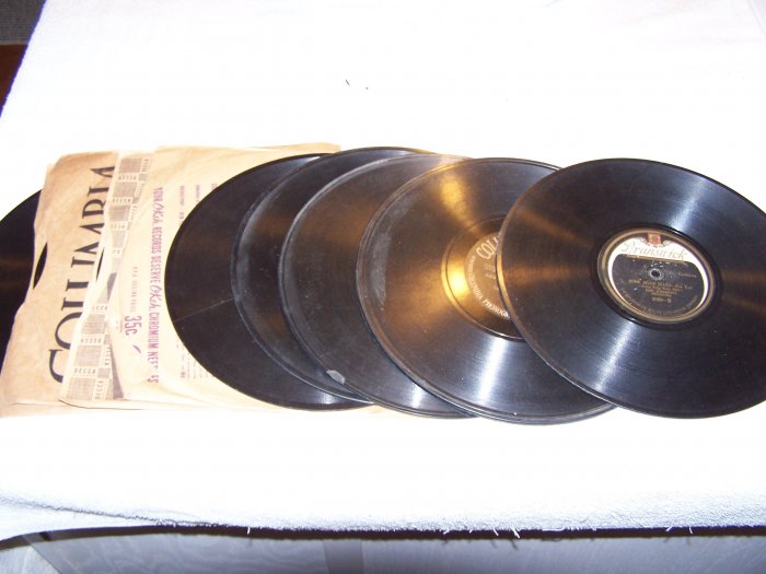 Vintage 78 RPM Record 9 Album Lot Columbia Brunswick
