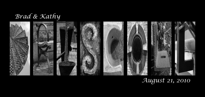 10x20 Custom Alphabet Photography Art - Unframed