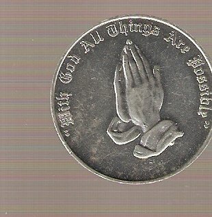 Praying Hands Life-Study Fellowship Noroton Connecticut Token A