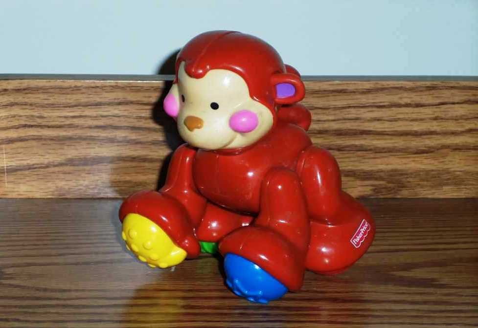 Fisher-Price Amazing Animals Battery Operated Monkey Mattel Used