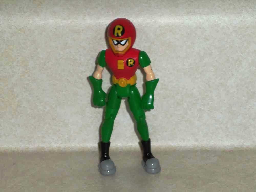 Teen Titans Robin Wearing Motorcycle Helmet Action Figure Bandai 2003 ...