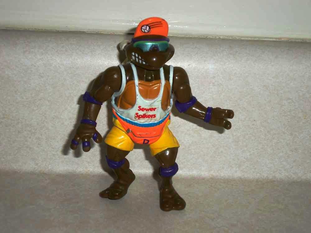 Teenage Mutant Ninja Turtles 1992 Spike 'n Volley Don Action Figure ...