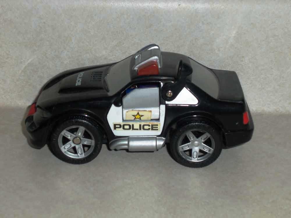 Matchbox Black and White Motorized Police Car Mattel 2001 Loose Used