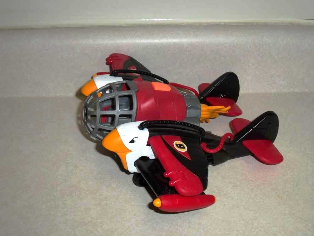 Fisher-Price T5122 Imaginext Sky Racers Twin Eagle Plane Only Loose Used