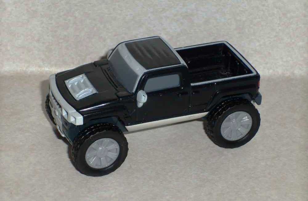 McDonald's 2006 Hummer H3T Pick-Up Black Happy Meal Toy Loose Used