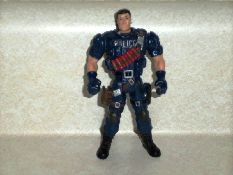 Chap Mei Police Force SWAT w/ Cannisters 4" Action Figure 2000 Loose ...