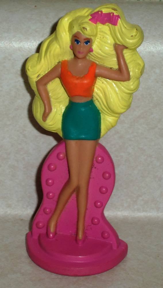 McDonald's 1992 Barbie Snap 'N Play Barbie Doll Happy Meal Toy Loose Used
