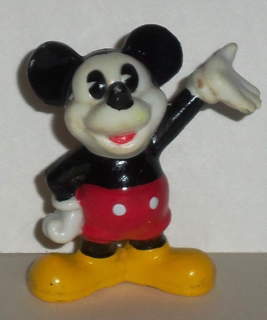Disney Mickey Mouse Classic White Face PVC Figure Loose Used