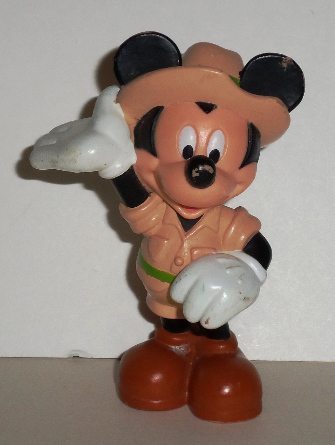 Disney Mickey Mouse Safari PVC Figure Waving Loose Used