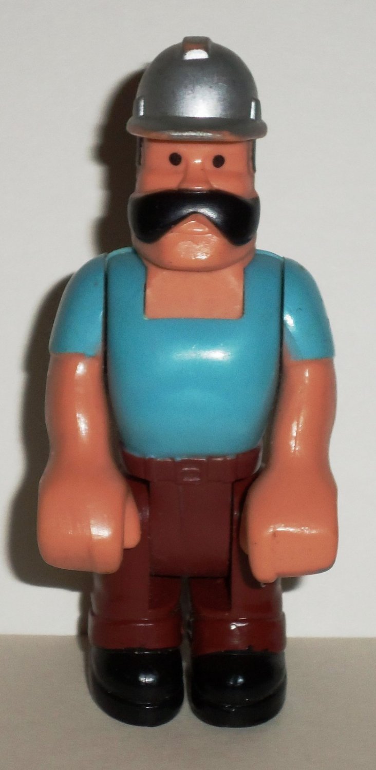 Fisher-Price Husky Helper Construction Worker Figure 1977 Loose Used