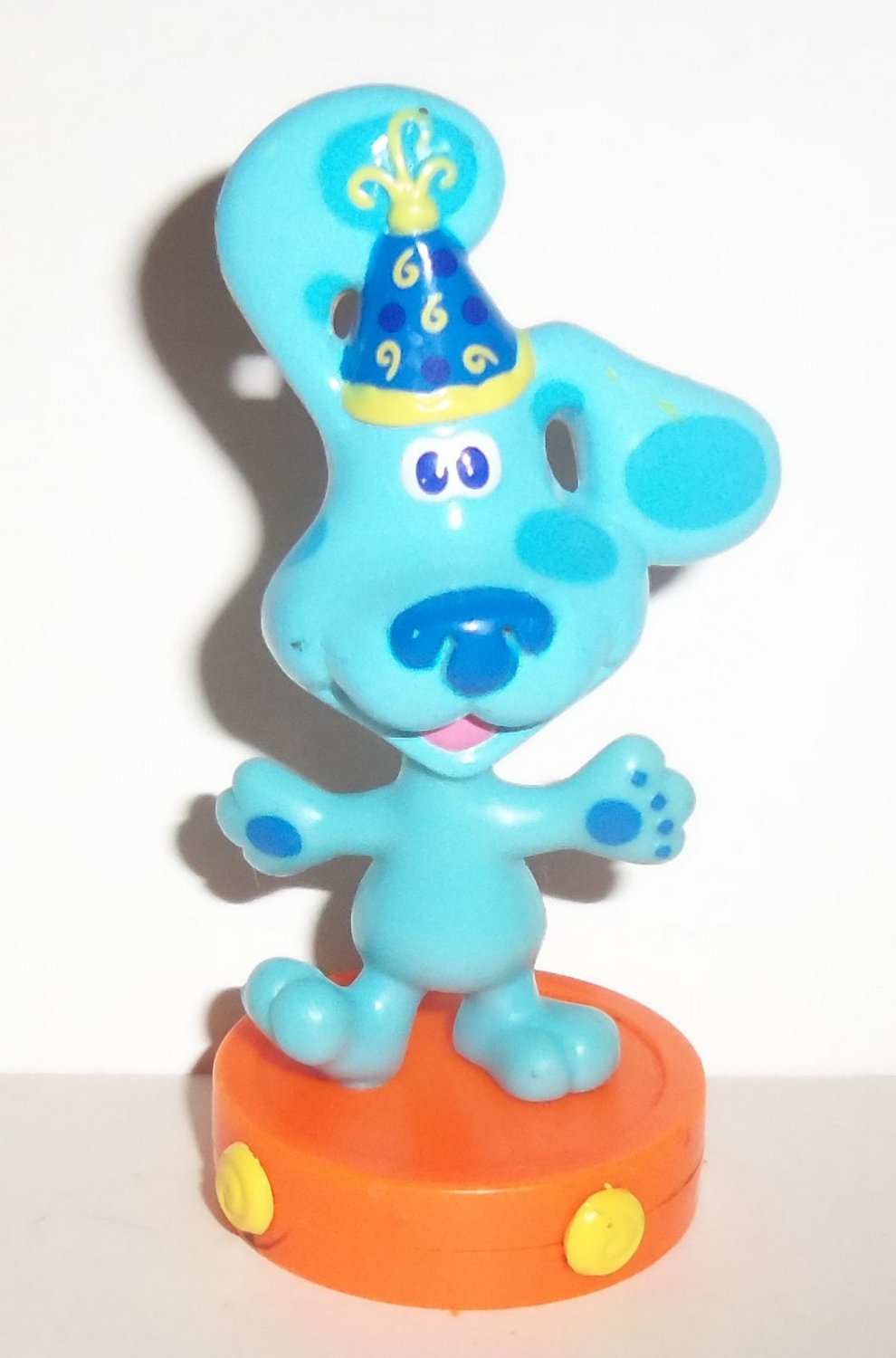 Blue's Clues Decopac Blue Bobblehead Cake Topper Figure Loose Used
