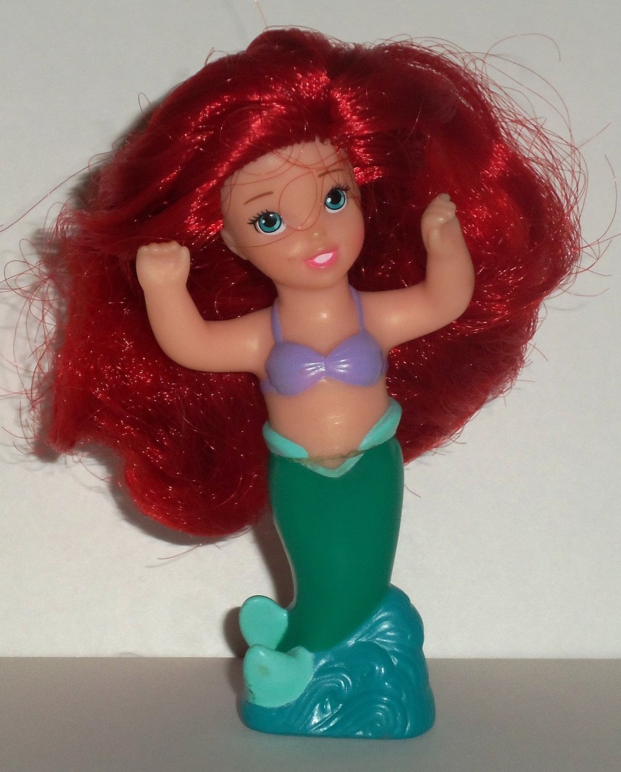 Disney's Little Mermaid Ariel Plastic Figure with Rooted Hair Mattel ...